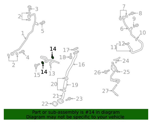 995621200 | 2006-2023 Mazda Engine Coolant Temperature Sensor O-Ring ...