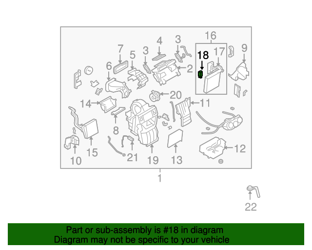92200-EE91A - Expansion Valve 2007-2011 Nissan Versa | Nissan Parts ...