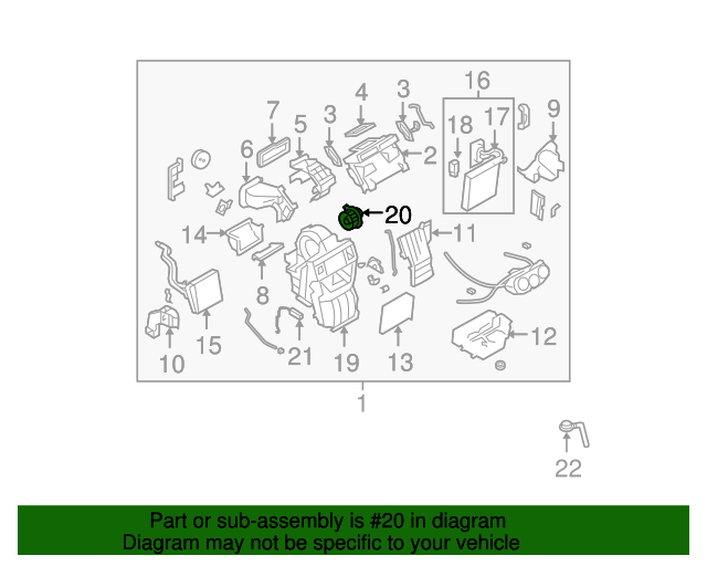 2007-2011 Nissan Versa Blower Motor 27226-EE91C | OEM Parts Online