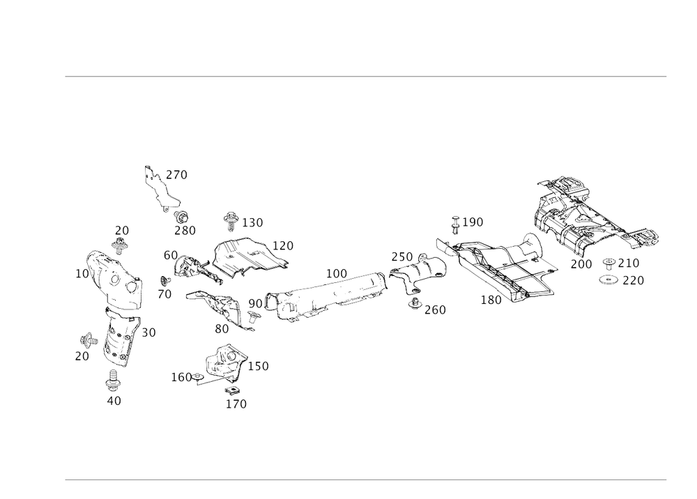 270-142-00-00 - Screening Plate 2014-2023 Mercedes-Benz | Mercedes-Benz ...