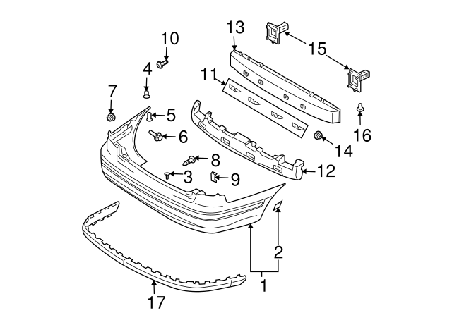 2001-2006 Hyundai Elantra Lower Bracket 86685-2D000 | OEM Parts Online