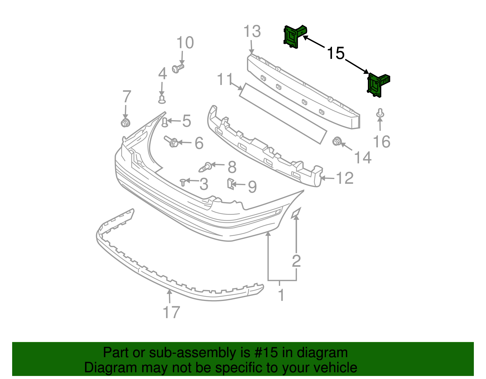 2001-2006 Hyundai Elantra Stay 86642-2D000 | Hyundai Wholesale Direct