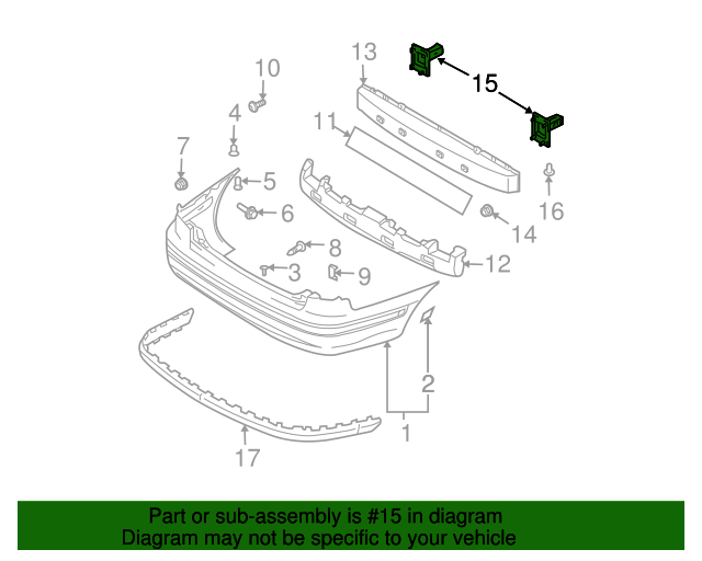 2001-2006 Hyundai Elantra Stay 86641-2D000 | QuirkParts