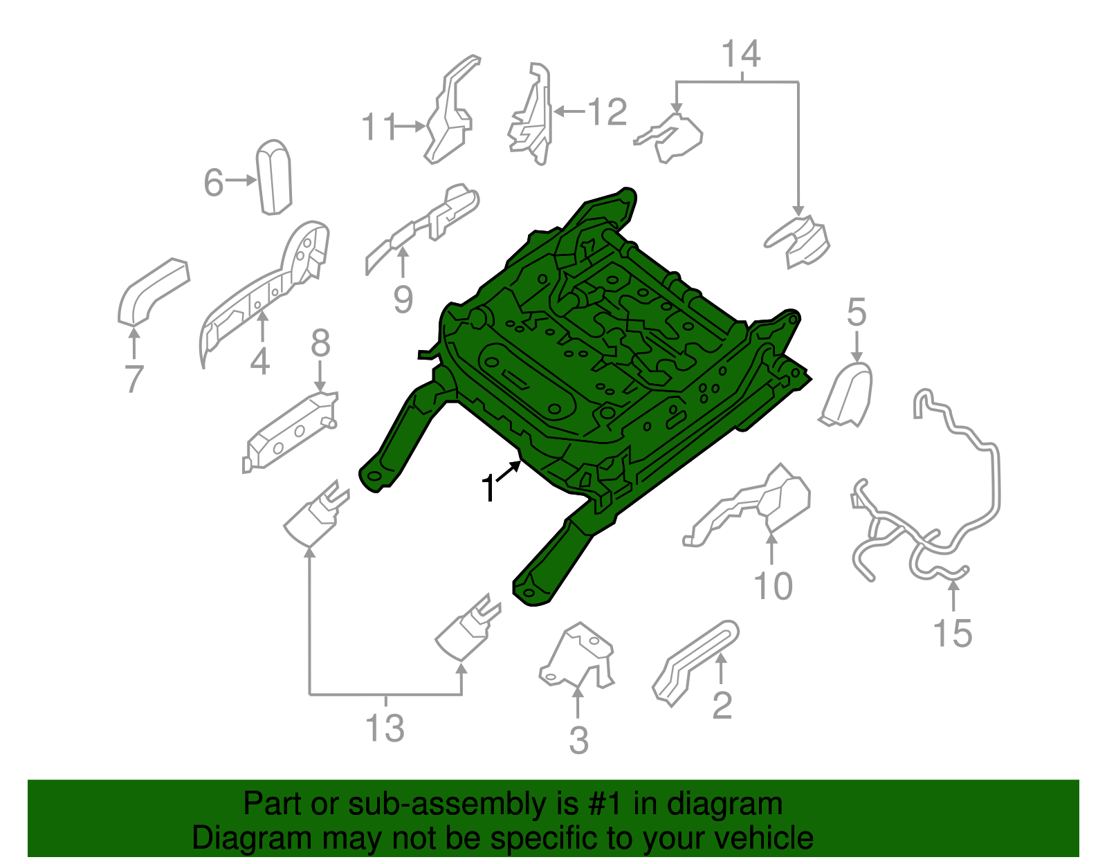 87301-3JA5A - Seat Adjust Assembly 2017-2020 Infiniti QX60 | Infiniti ...