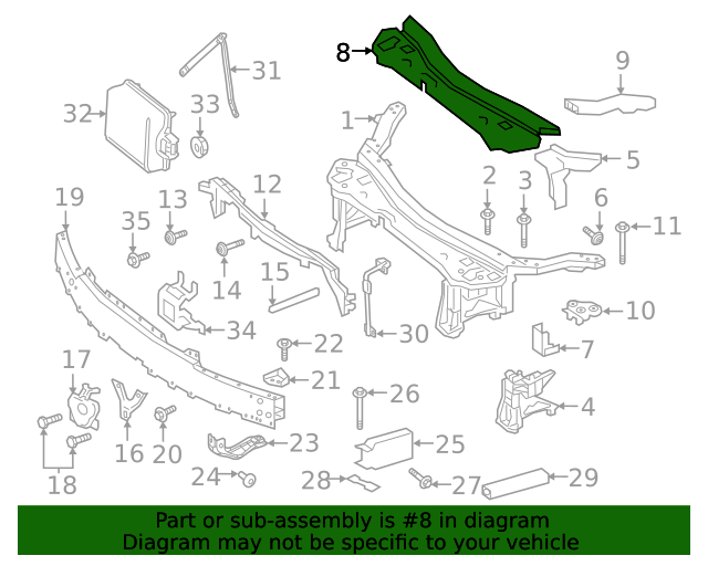 213-620-96-00 - Upper Tie Bar 2017-2023 Mercedes-Benz | Mercedes-Benz ...