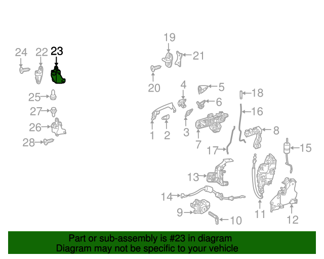 204-720-10-37 - Upper Hinge 2010-2015 Mercedes-Benz | Mercedes-Benz USA ...