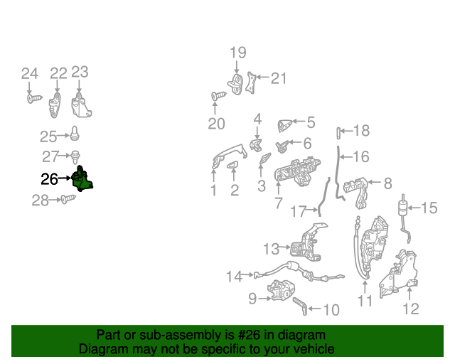 204-720-11-37 - Lower Hinge 2010-2015 Mercedes-Benz | Mercedes-Benz USA ...