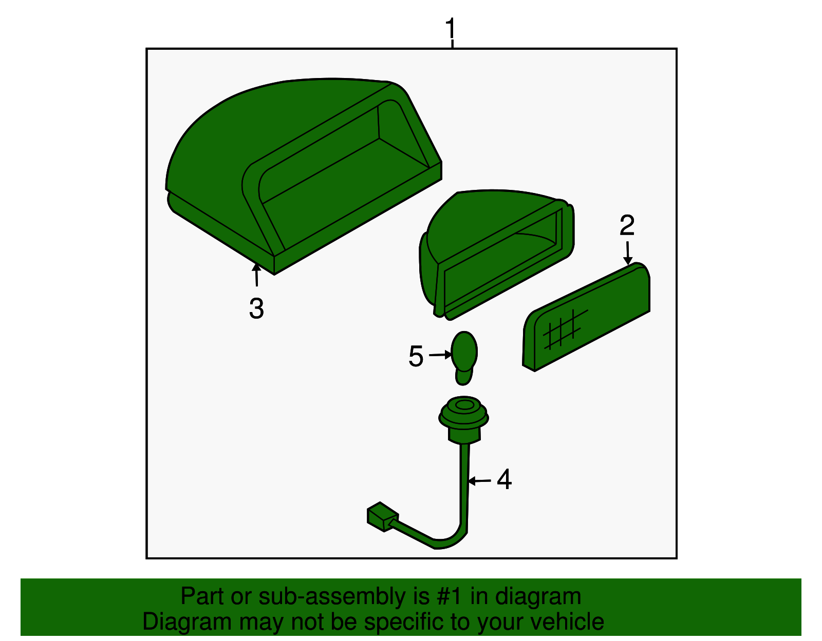 2007-2012 Nissan Altima High Mount Lamp 26590-JA00A | Team Nissan Inc.