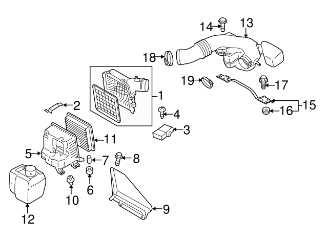 46012AL01A - Engine Air Intake Hose 2015-2019 Subaru | AutoNation Parts