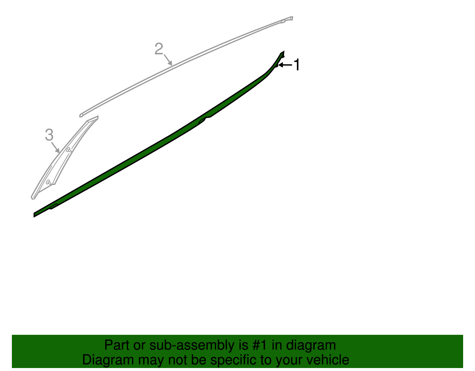 83220-J5000 - Belt Molding 2018-2023 Kia Stinger | Kia.Parts Store
