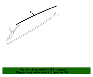 83850 J5010 - Frame Molding 2018-2023 Kia Stinger | Kia.Parts Store