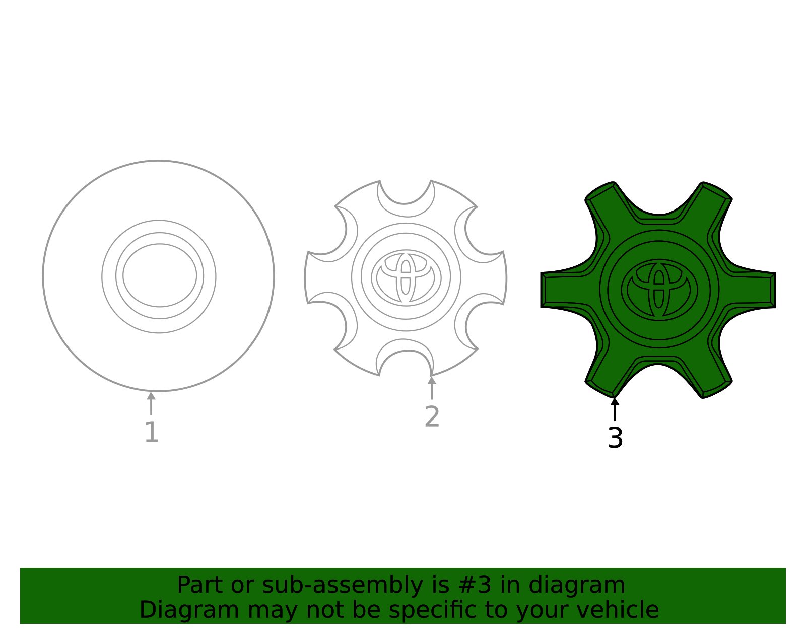 2021-2023 Toyota Tacoma Center Cap 4260B-04131 | Toyota Parts Center