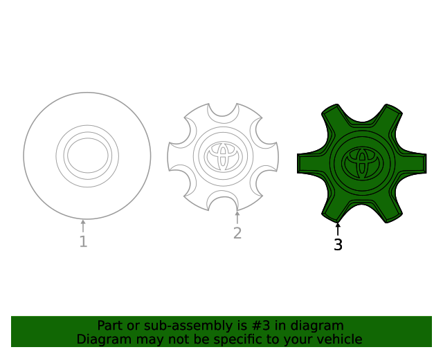 4260B-04101 - Cover Sub Assembly Whee - OEM Genuine Toyota Parts