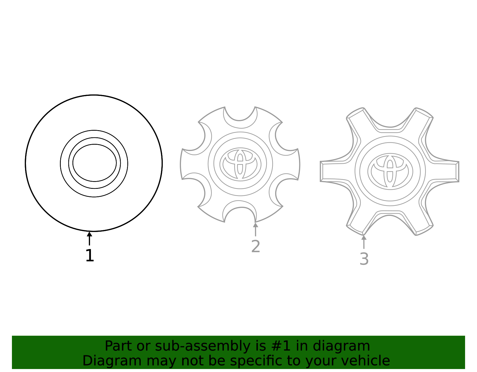 2005-2023 Toyota Tacoma Wheel Cap 4260B-04010 | Ourisman Toyota Parts