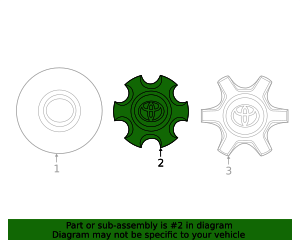 4260b04060 - Wheel Cap 2016-2019 Toyota Tacoma | AutoNationParts.com