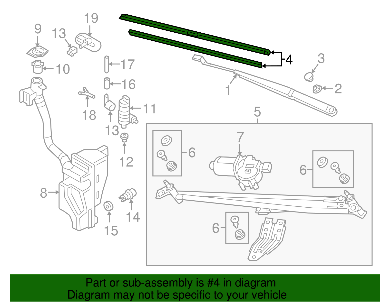 2018-2025 Volkswagen Atlas Wiper Blade 3CN-998-002 | OEM Parts Online