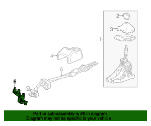2012-2019 Chevrolet Sonic Manual Transmission Selector and Shift Lever ...