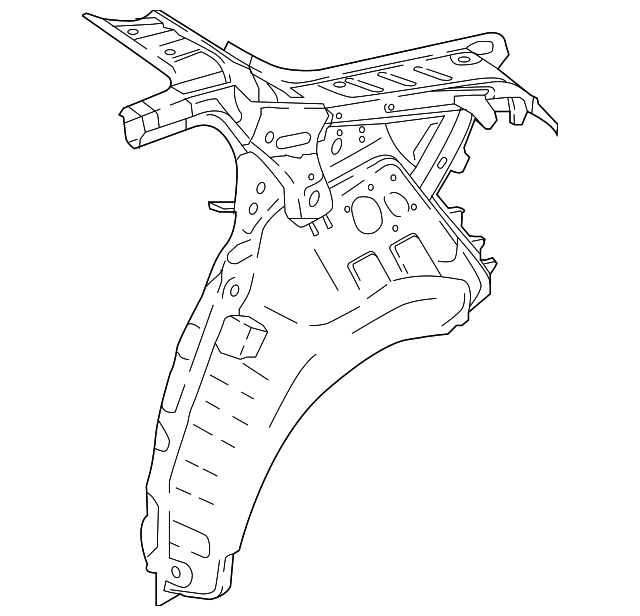 71602-J5000 - Inner Quarter Panel 2018-2021 Kia Stinger | Kia.Parts Store