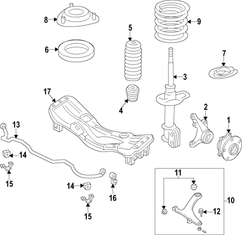 Front Suspension for 2021 Subaru Outback | OEM Parts Online