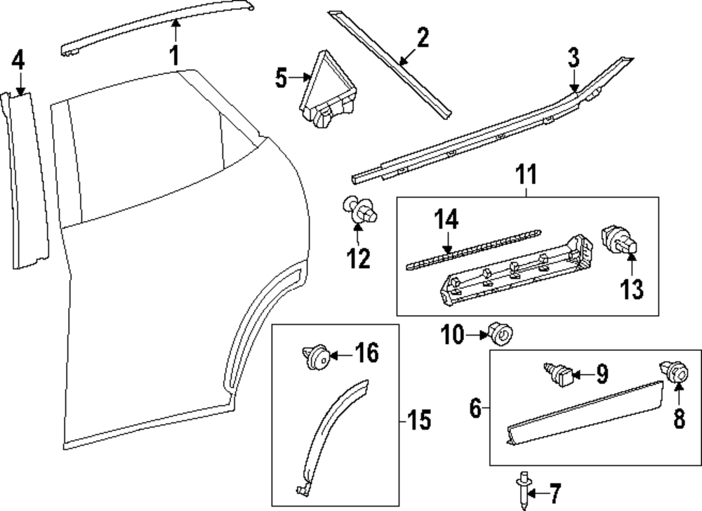 75078-48900 - 2023-2024 Lexus - Wheel Opening Molding | My L Parts