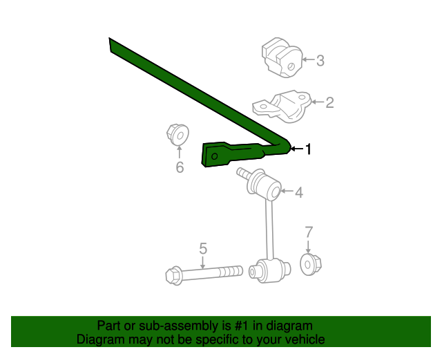 2006-2008 Lexus Stabilizer Bar 48812-53040 | OEM Parts Online