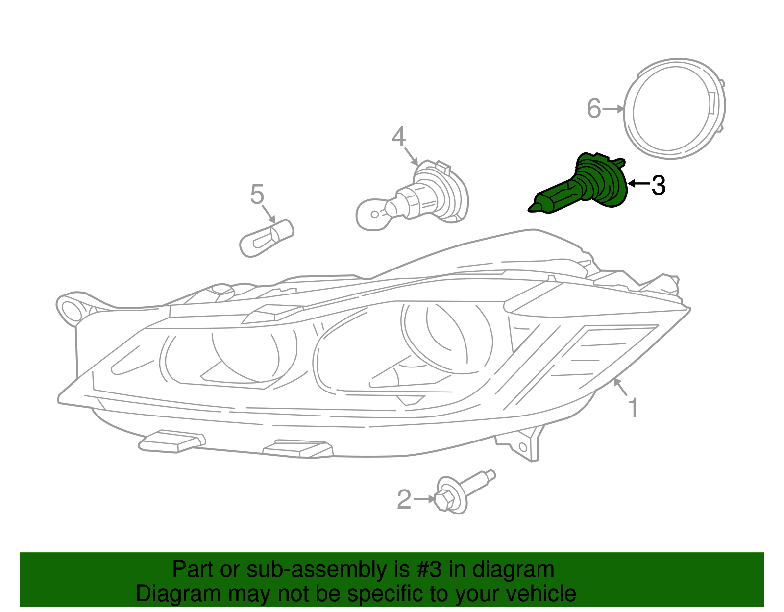 2017-2023 Jaguar F-Pace Headlamp Bulb JDE38214 | OEM Parts Online