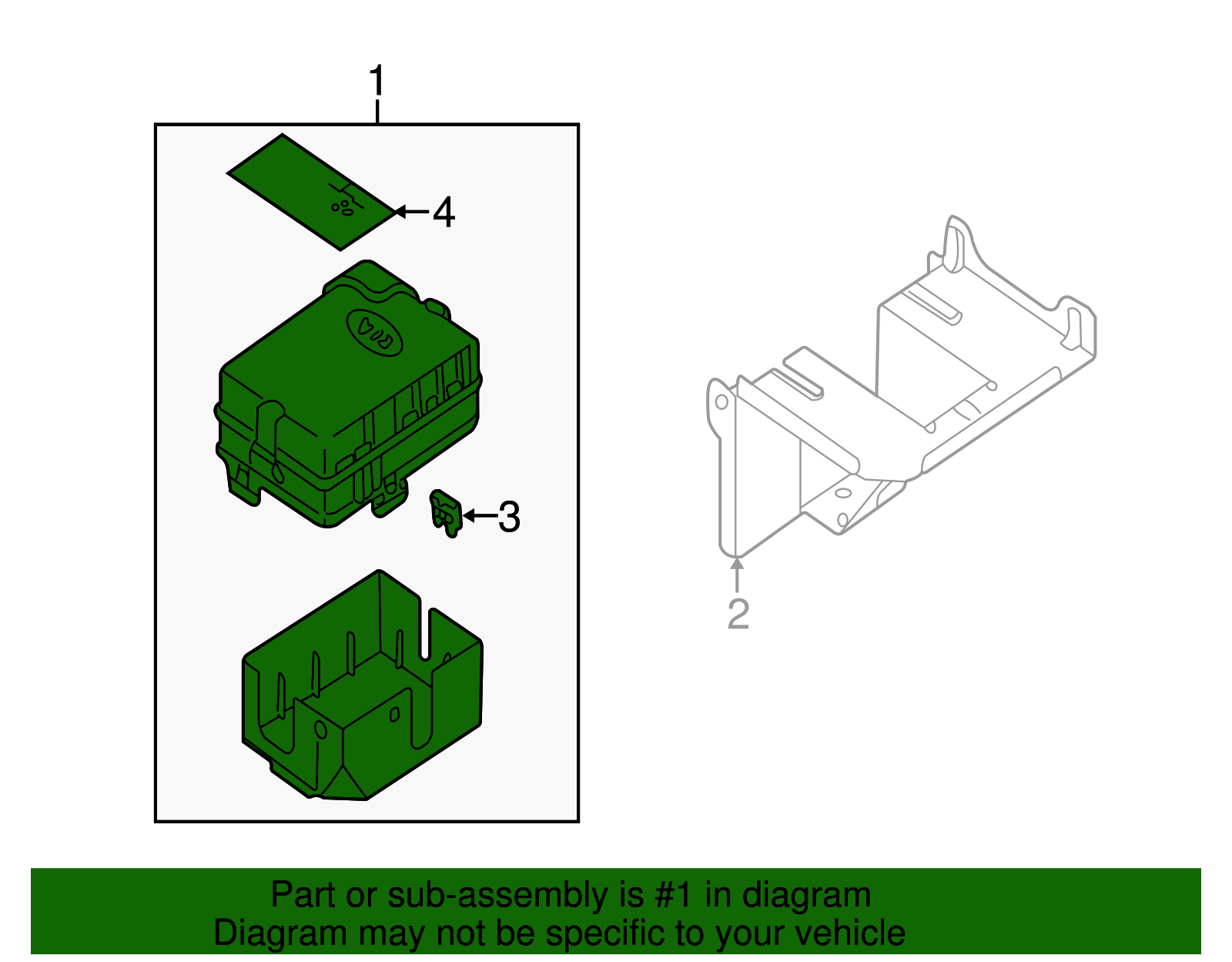 2002 Kia Spectra | Fuse & Relay Box | 0K2NA-67JB0 | Kia Auto Parts