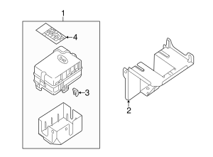 0K2NA-67JB0 - Fuse & Relay Box - 2002 Kia Spectra | Kia Auto Parts