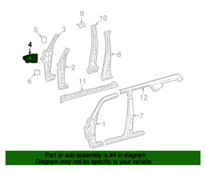 61015-35010 - Apron Reinforced 2010-2014 Toyota 4Runner | Capitol ...