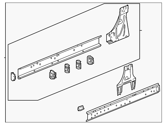 2021-2025 GM (Replaces 84972409) Rocker Panel Assembly 85554773 GM ...