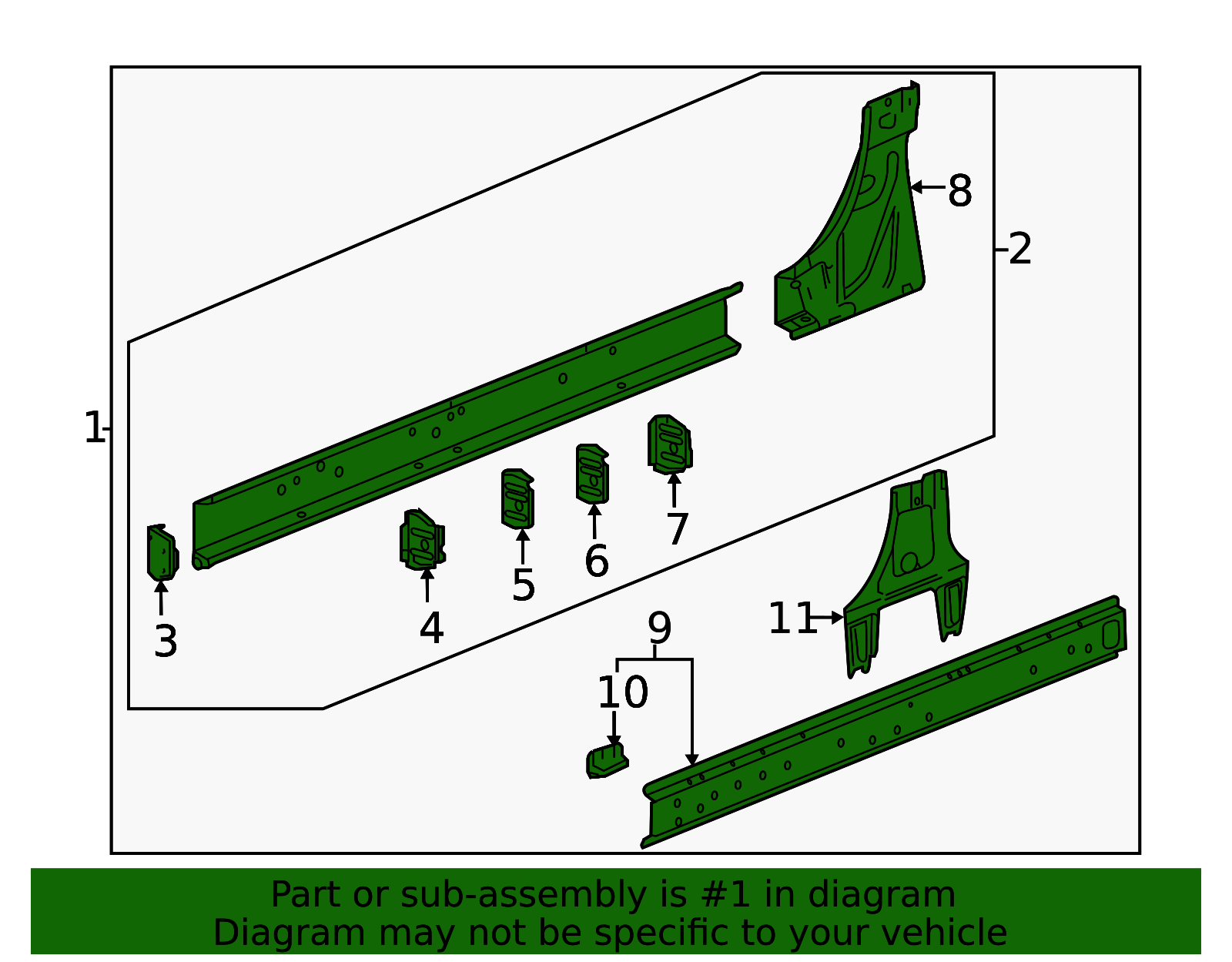 2021-2025 GM Rocker Panel Assembly 85554773 | GM Parts Center