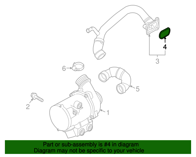 Genuine BMW 11-53-7-545-302 | Engine Coolant Pipe O-Ring | FREE ...