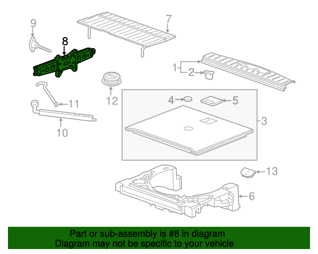 2010-2017 GM Jack 23174008 GM | GMPartsDirect.com