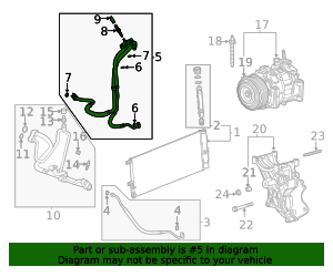 2020-2024 GM Air Conditioning Compressor and Condenser Hose (Replaces ...