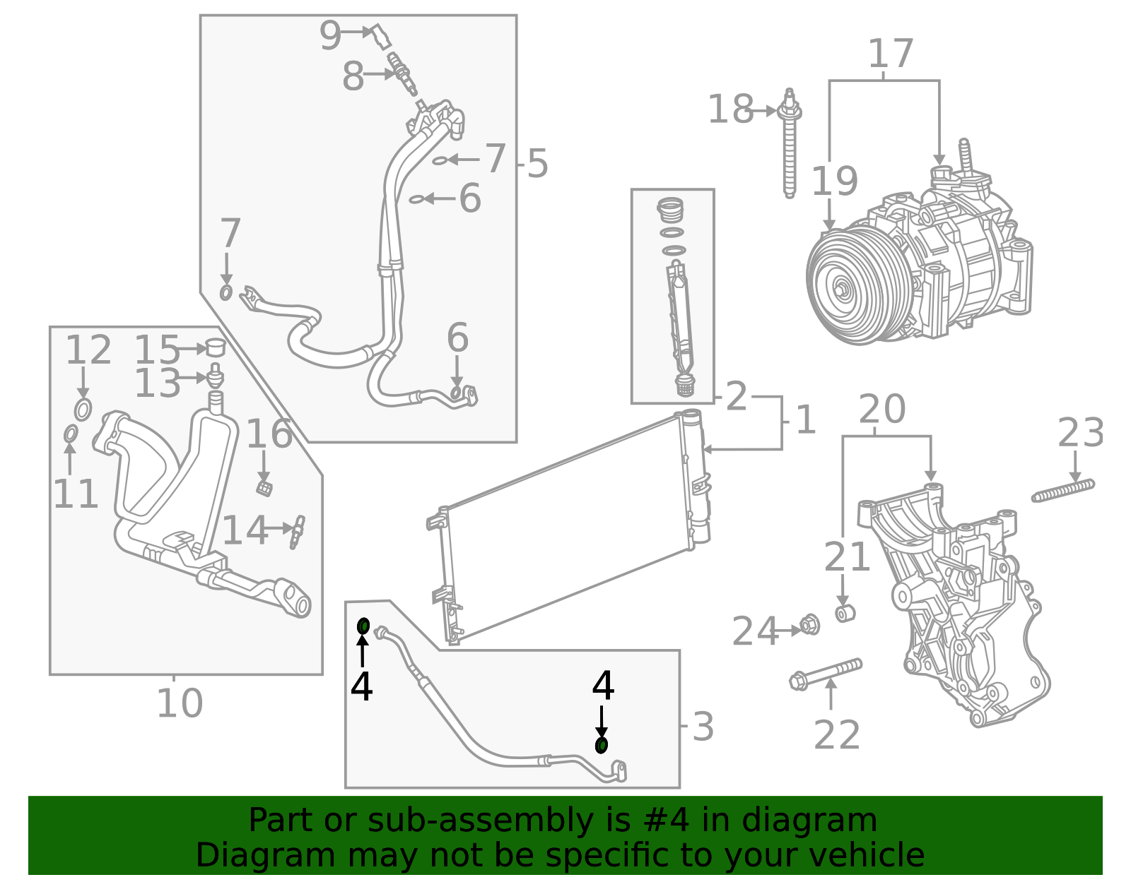 2017-2025 GM Air Conditioning Seal 13418807 | GMPartsDirect.com
