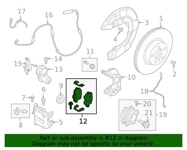 34206888832 - 2019-2024 BMW Brake Pads Rear (34-20-6-888-832) | BMW of ...