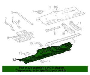 213-680-61-07 - Floor Pan Splash Shield 2017-2020 Mercedes-Benz ...