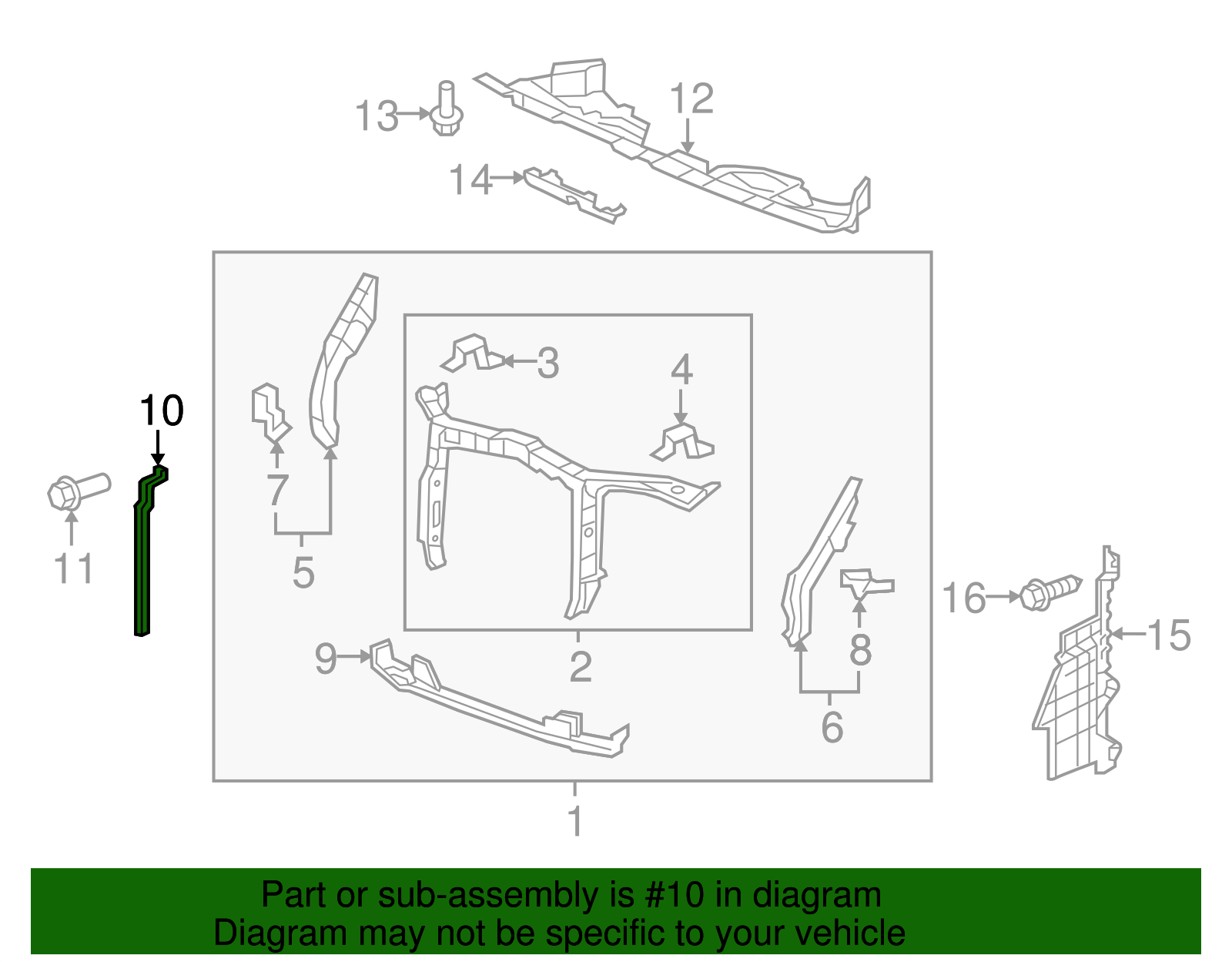60440-SZA-A00 - 2009-2015 Honda Pilot - Bracket Cooler (Atf) | Honda ...