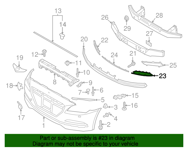 2018-2019 Genesis G80 Trim Molding 86563-B1500-PCR | World OEM Parts ...