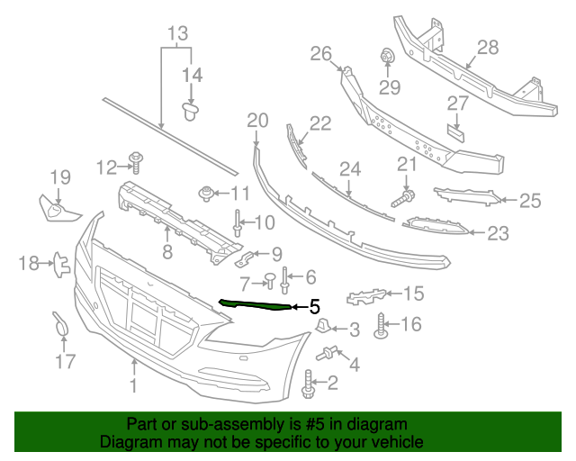 2018-2020 Genesis G80 Upper Bracket 86555-B1500 | OEM Parts Online
