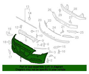 2015-2017 Hyundai Bumper Cover 86511-B1000 | OEM Parts Online