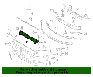 Genuine Support Assembly Front Bumper Upper for 2018-2020 Genesis G80 ...
