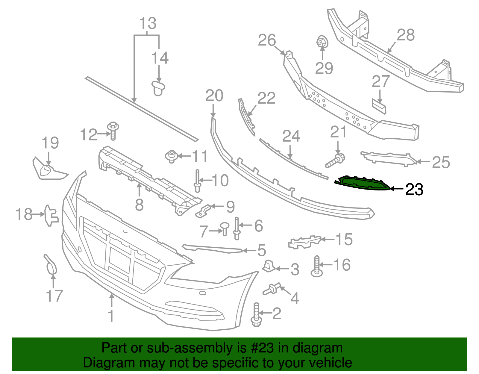 2015-2017 Hyundai Trim Molding 86563-B1000-PCR | Hyundai Wholesale Direct