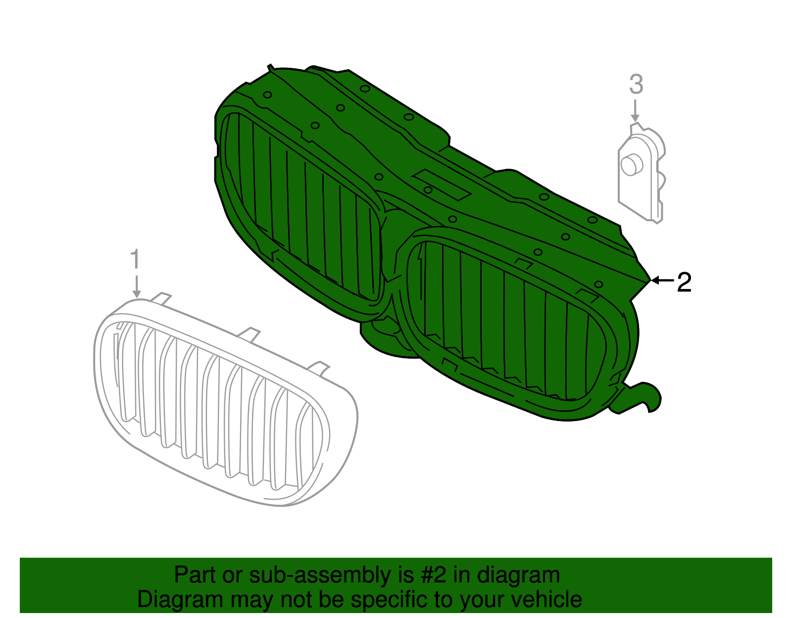 51138091760 - 2016-2019 BMW Shutter Assembly (51-13-8-091-760) | BMW of ...