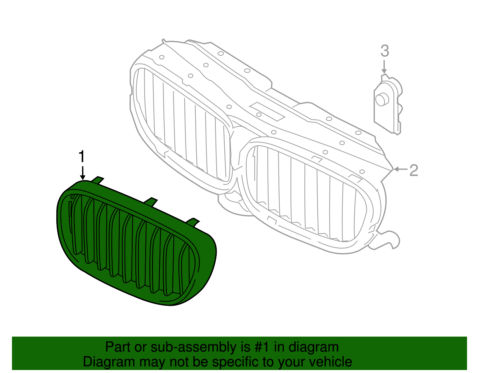2016-2019 BMW Grille 51138065540 | OEM Parts Online