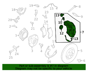 2020-2024 Porsche Macan Disc Brake Caliper 95B-615-123-AA | OEM Parts ...