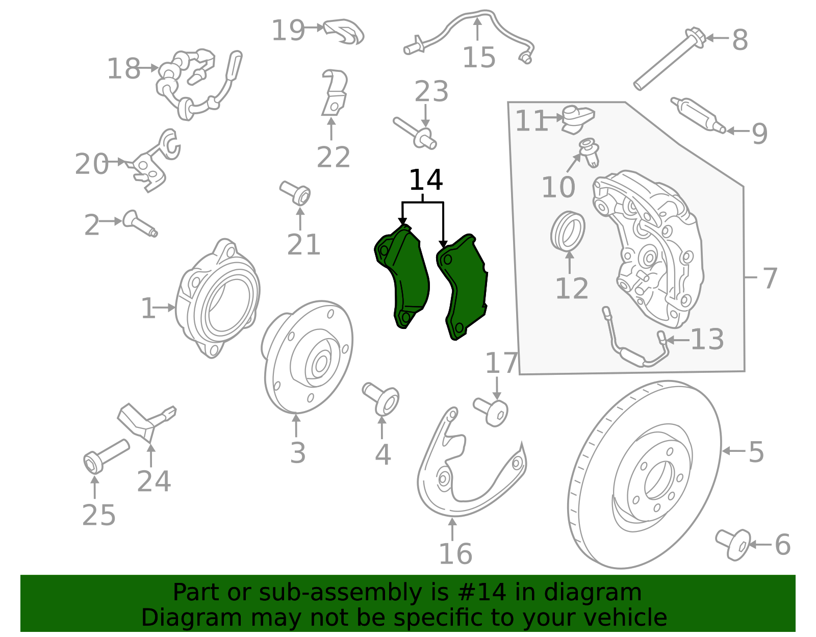 2020-2024 Porsche Macan 1 Set Of Brake Pads 95B-698-151-AP | OEM Parts ...