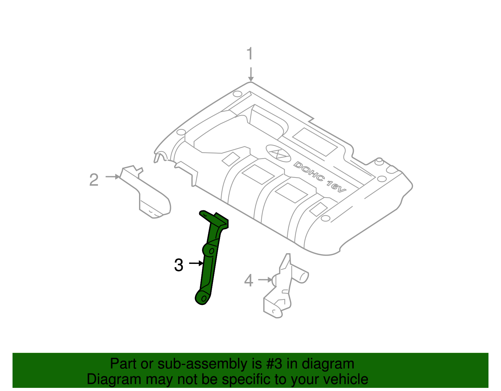 2003-2009 Hyundai Engine Cover Mount Bracket 29216-23620 | Hyundai ...