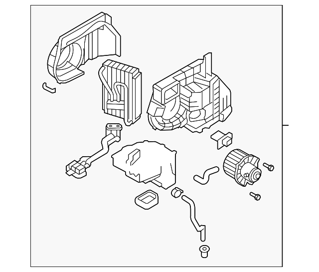 2007-2009 Hyundai Santa Fe Evaporator Assembly 97900-0W000 | OEM Parts ...