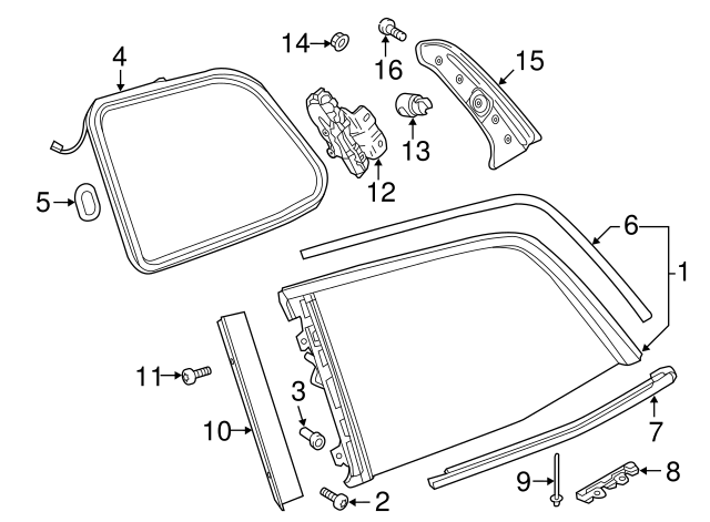 2017-2019 Mercedes-Benz Upper Molding 166-690-60-01 | MB Parts Center